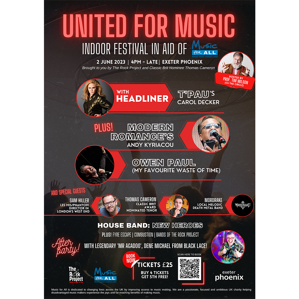 United For Music: The Rock Project Charity Gig - Exeter Phoenix